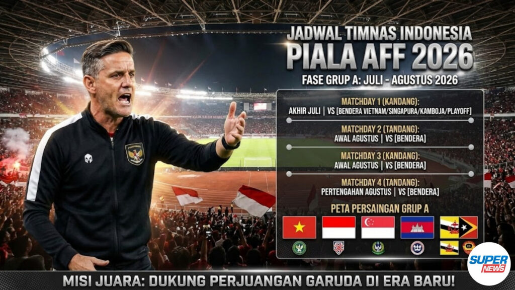 Jadwal Timnas Indonesia Piala AFF 2026: Duel Vietnam & Era Herdman (15 ...